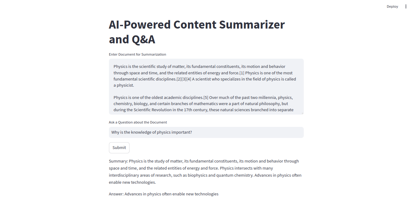 Building an AI-Powered Content Summarization and Q&A App with LangChain and Hugging Face ...
